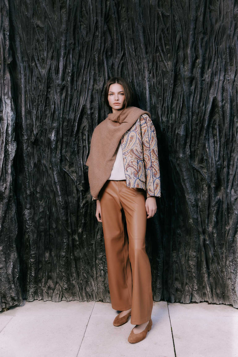 SADIE Camel Trousers | BIMANI